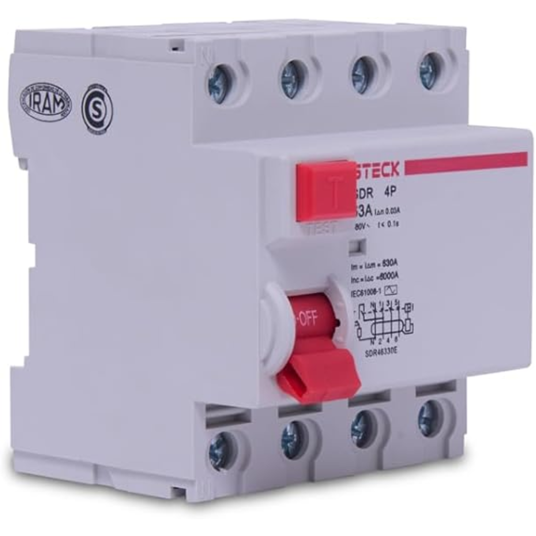 Interruptor Diferencial 4P 63A 30Ma Steck